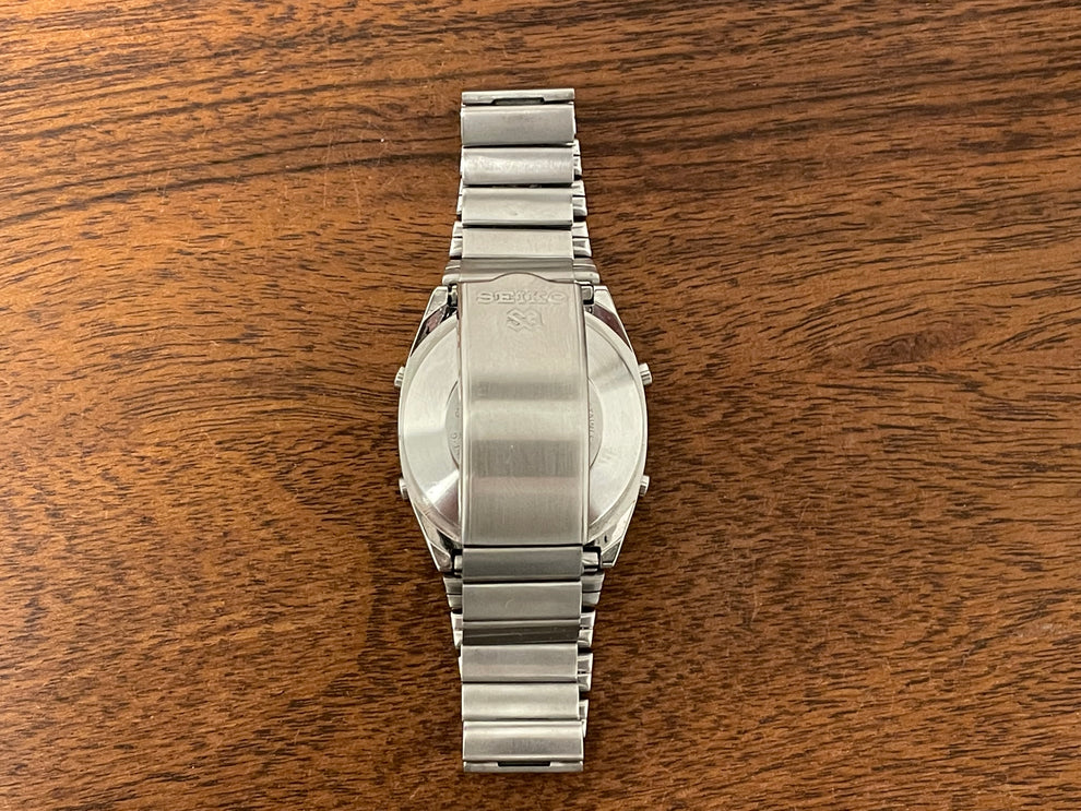 (1977) Seiko A128-5000 Quartz LC digital/LCD chronograph - blue dial ...