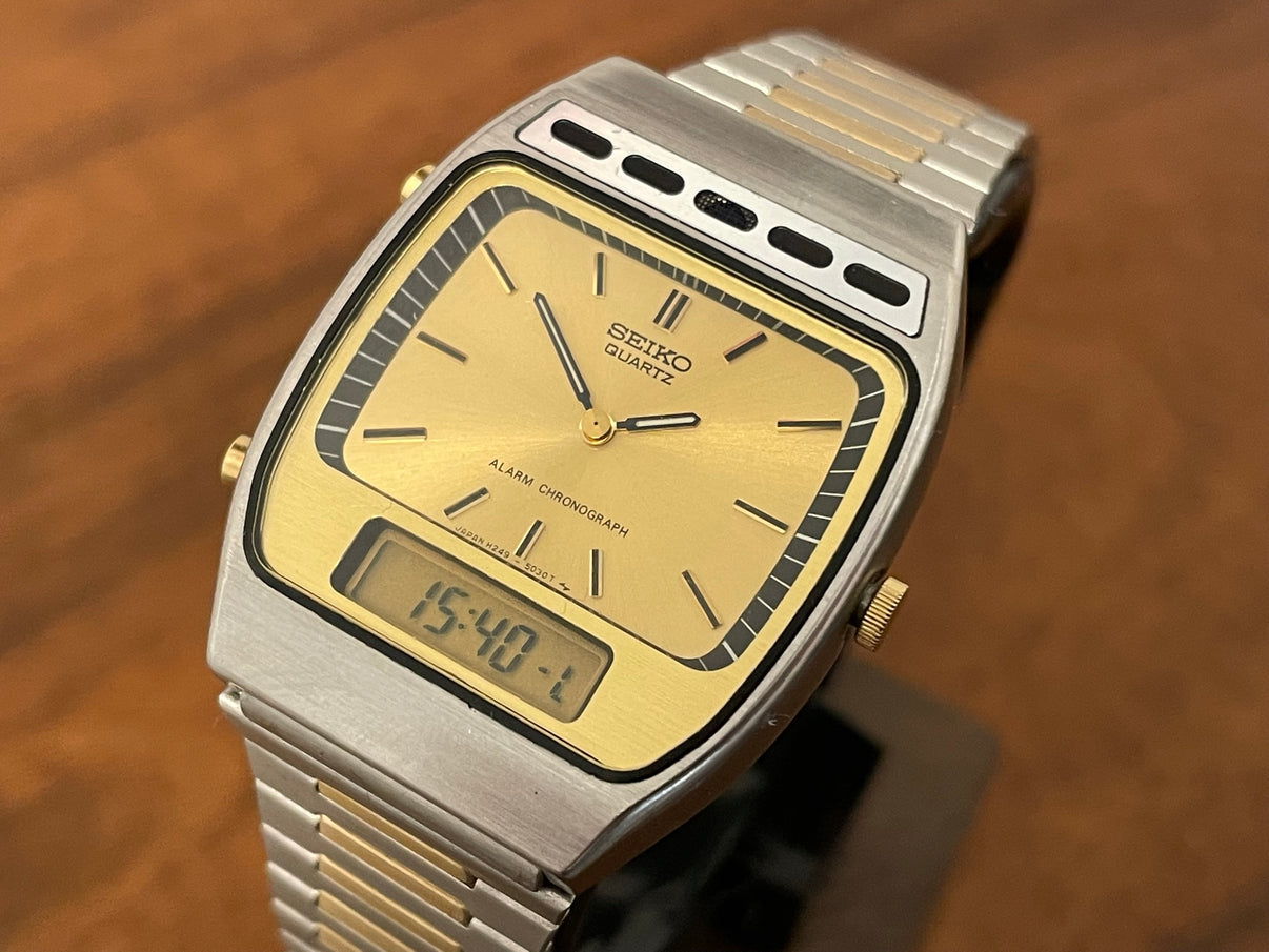 (1990) Seiko H249-503A Alarm Chronograph (NOS) – WATCH WAVE